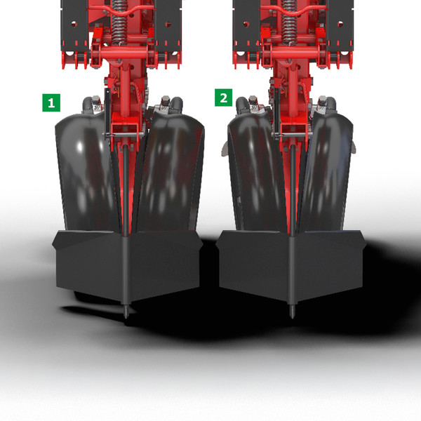 Depth control wheels