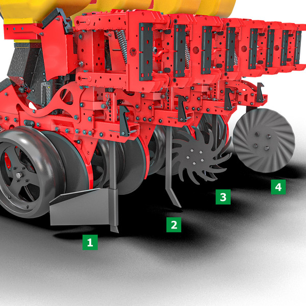 For opening the seed slot